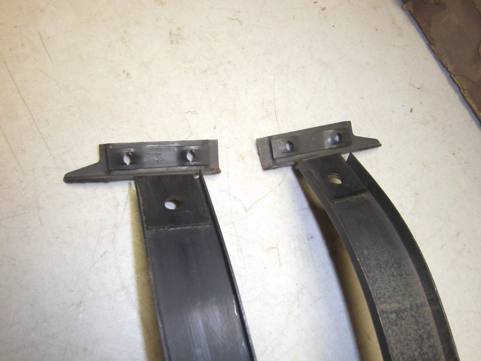 NOS Pair 1938 Plymouth Hood Strainers (brace) & Support Prop Rods ...