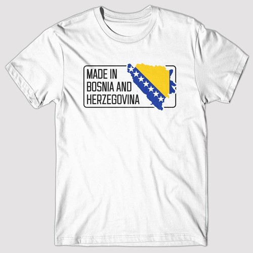 Cool T-shirt - MADE IN BOSNIA AND HERZEGOVINA funny patriotic gift for ...