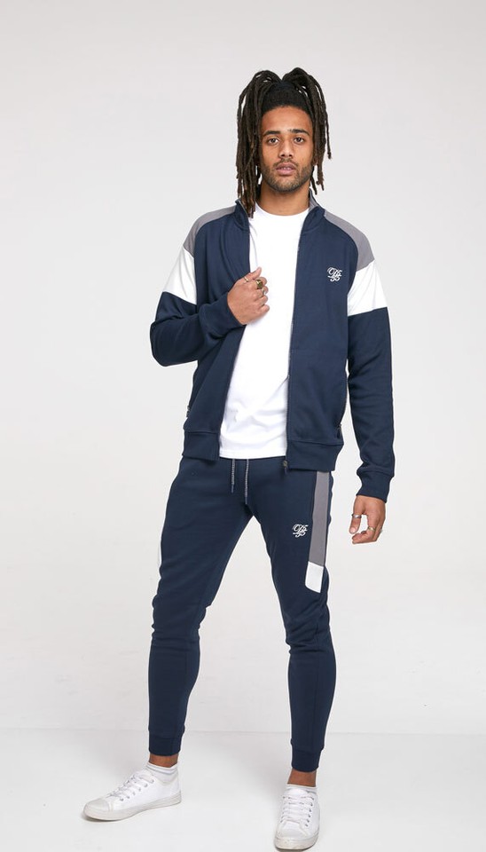 D555 Duke Men's Tracksuit Camo and Navy Couture Jacket and Joggers Size ...