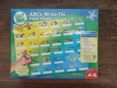 Leapfrog Leap and Lilys Alphabet Write On Floor Puzzle 36 Pieces ...