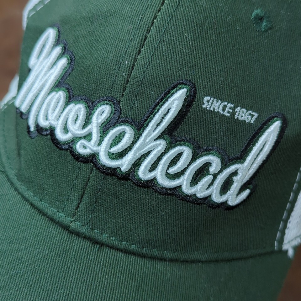Moosehead Beer Breweries Hat Cap Snapback Green Script Mesh Trucker | eBay