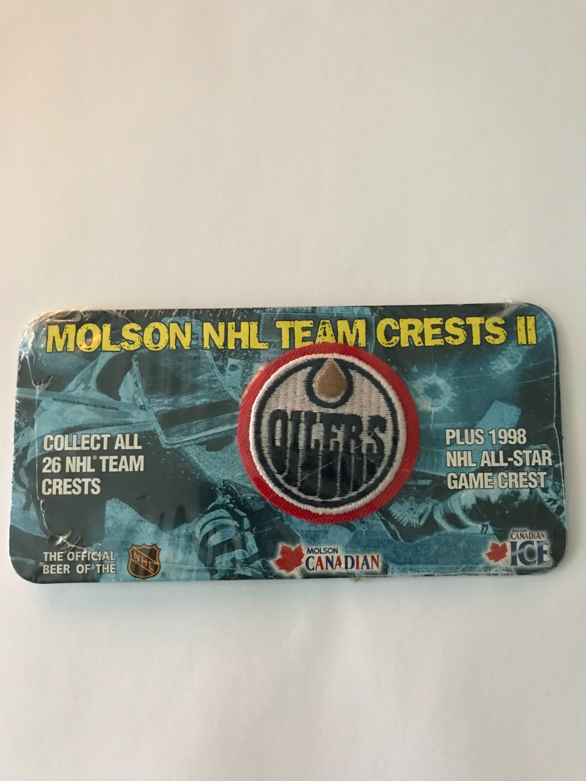 Molson NHL Team Crest II - 1998 - Edmonton Oilers | eBay