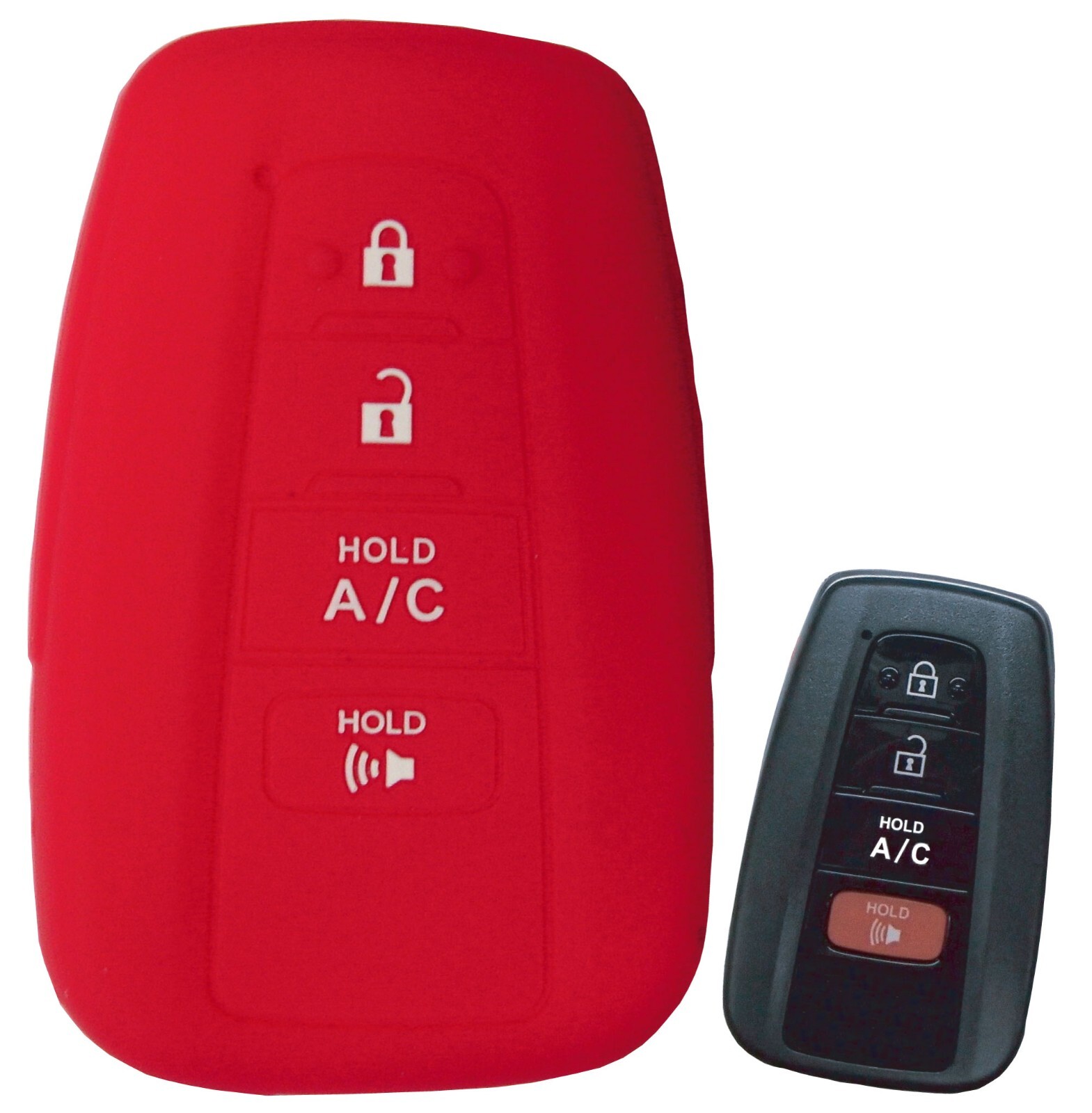 Keyless Entry Key Fob Rubber Remote Cover Fits Toyota Prius Camry ...