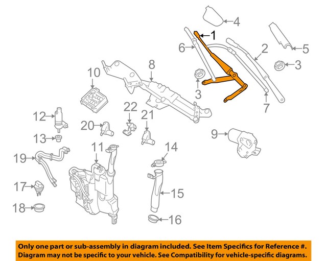 Mercedes-Benz 1648200444 Genuine OEM Wiper Arm for sale online | eBay