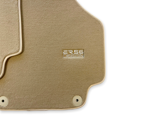 Floor Mats For AUDI R8 2007-2013 Beige ER56 Design Tailored Carpets SET ...
