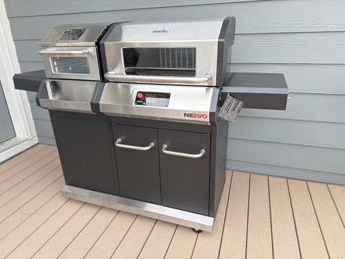 Neevo 720 Plus Propane Gas Digital Smart Grill in Black with Air Fryer ...