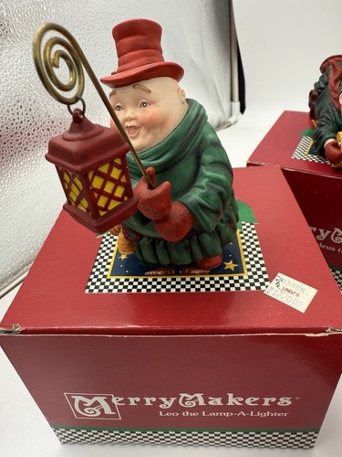 VINTAGE Merry Makers Dept 56 Monks Lot of 6 Snow Outdoors Sledding ...