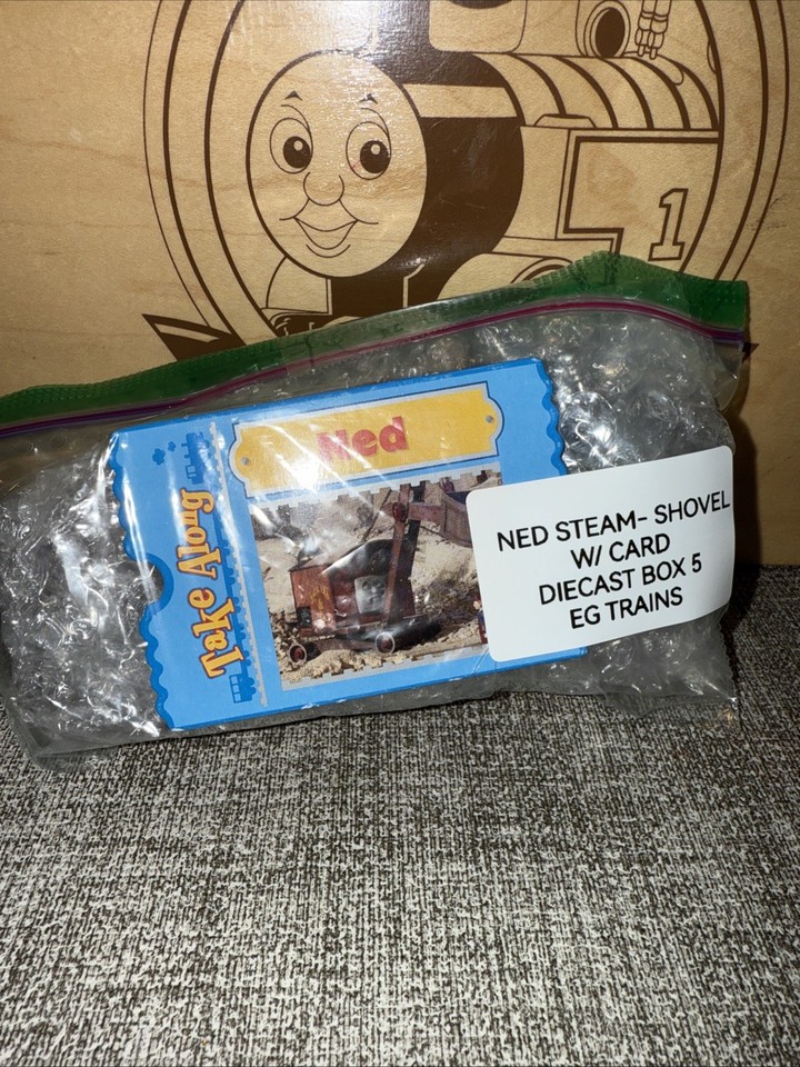 NED ! THOMAS FRIENDS TRAIN ! TAKE ALONG N PLAY Diecast W/ CARD STEAM ...