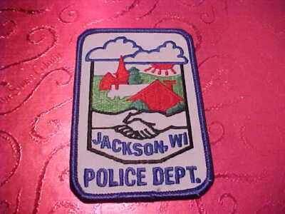 JACKSON WISCONSIN POLICE PATCH SHOULDER SIZE UNUSED TYPE 3 | eBay