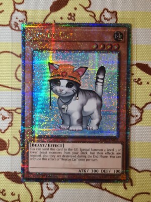 Rescue Cat RA02-EN001 Quarter Century Secret Rare Yugioh NM | eBay