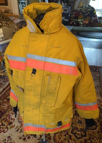 Vintage Retired Firefighter Turnout JACKET FIRE COAT USED Size 46 ...