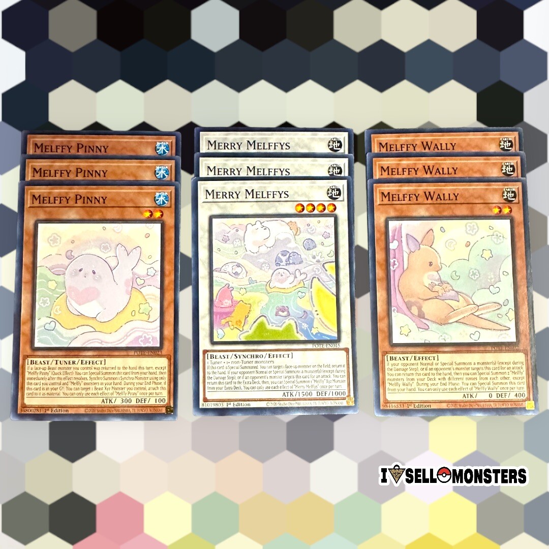Yu-Gi-Oh! TCG 9 CARD CORE 3x Melffy Wally x3 Pinny 3 MERRY Common ...
