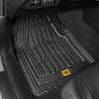 CAT® 4pc All Weather Floor Mats & Cargo Set - Black Tough Rubber Deep ...