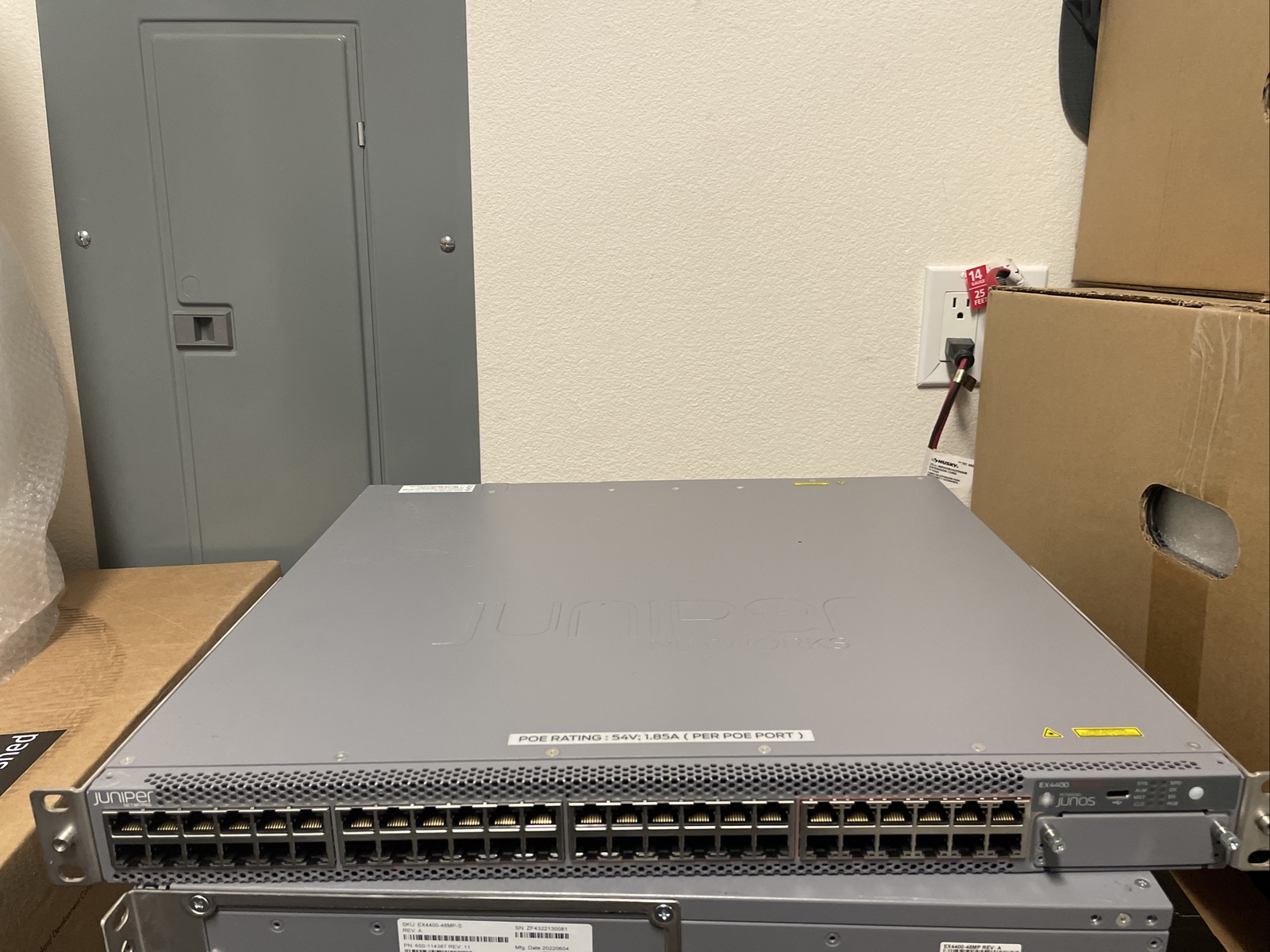 Juniper+EX4400-48MP-S+12x10G+36x2.5G+Multigigabit+POE+switch+w%2F ...