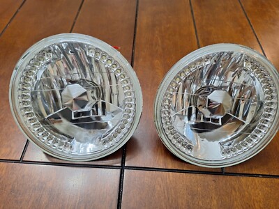 7 inch Custom Vintage VW Volkswagen Bug Bus T3 Led Drl Headlights Pair ...