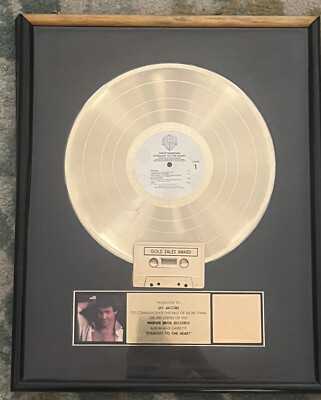 17" X 21" David Sanborn Jay Jacobs RIAA Gold Record Framed Award Jazz ...
