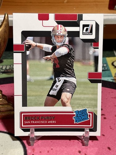 2022 Panini Donruss Brock Purdy Rated Rookie RC Card #374 49’ers San ...