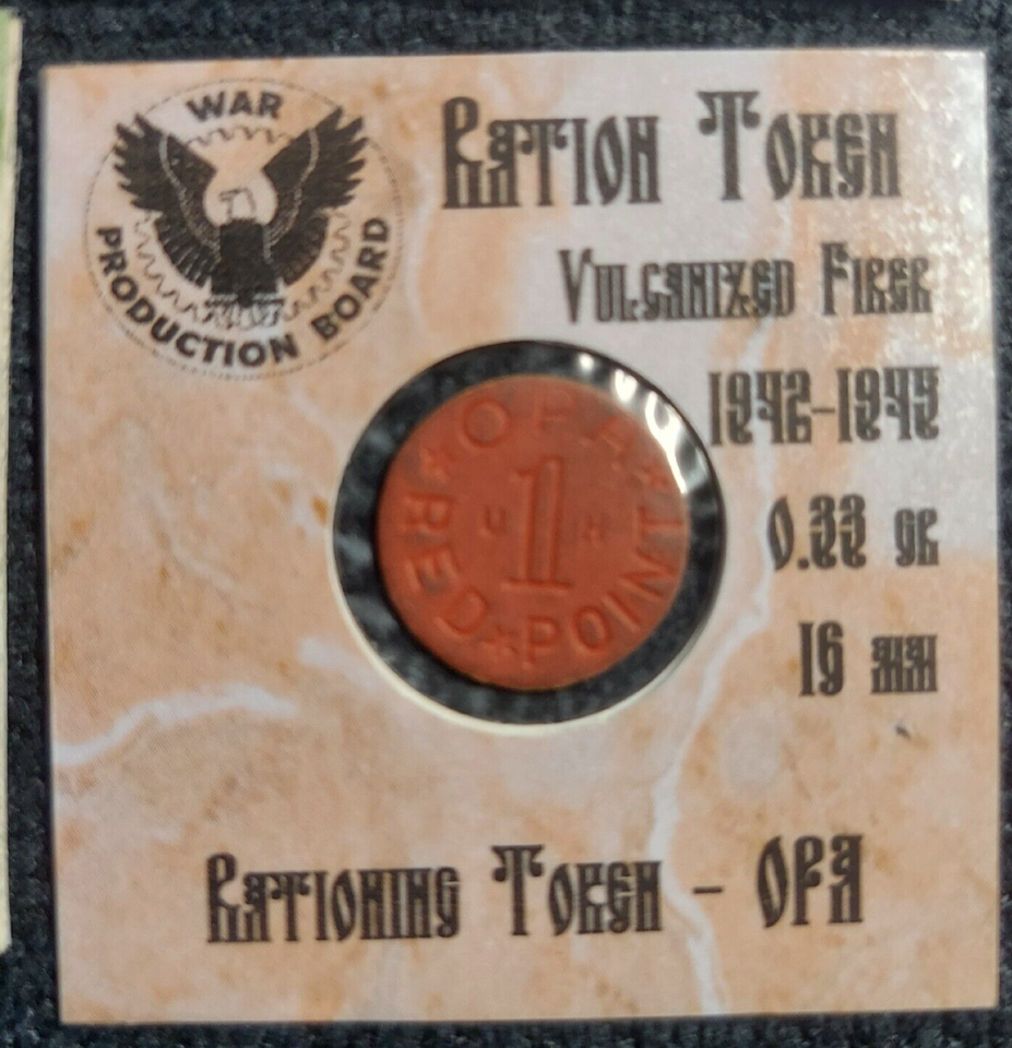 OPA Ration Points Token Red - 1 Token | eBay