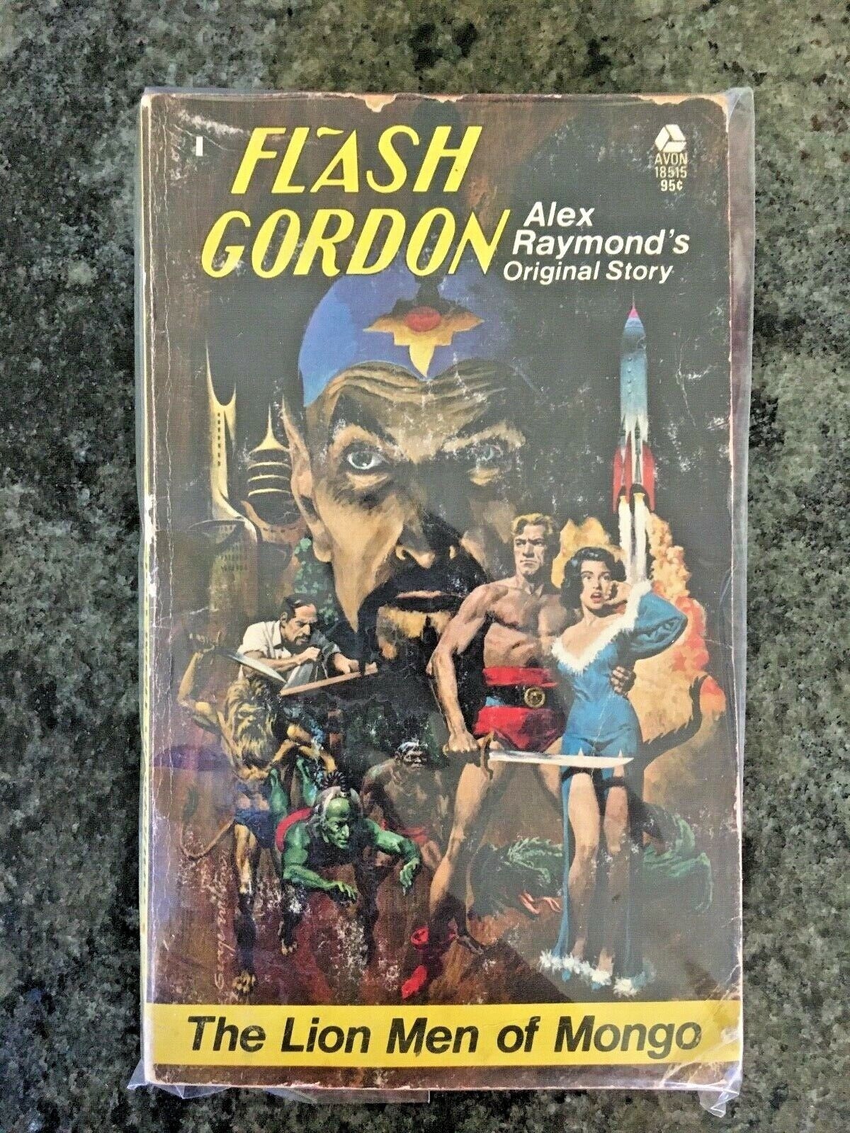FLASH GORDON LION MEN OF MONGO 1974 AVON PAPERBACK ALEX RAYMOND RARE | eBay