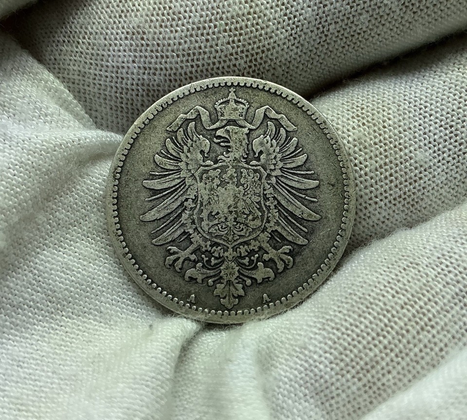 1881 Deutschmark Reich 1 Mark Coin German Silver Nice Condition F307 | eBay