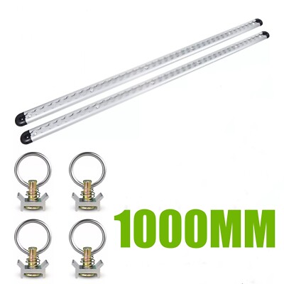 ALUMINIUM rear load cargo track rails locking liner bed lashing hold ...