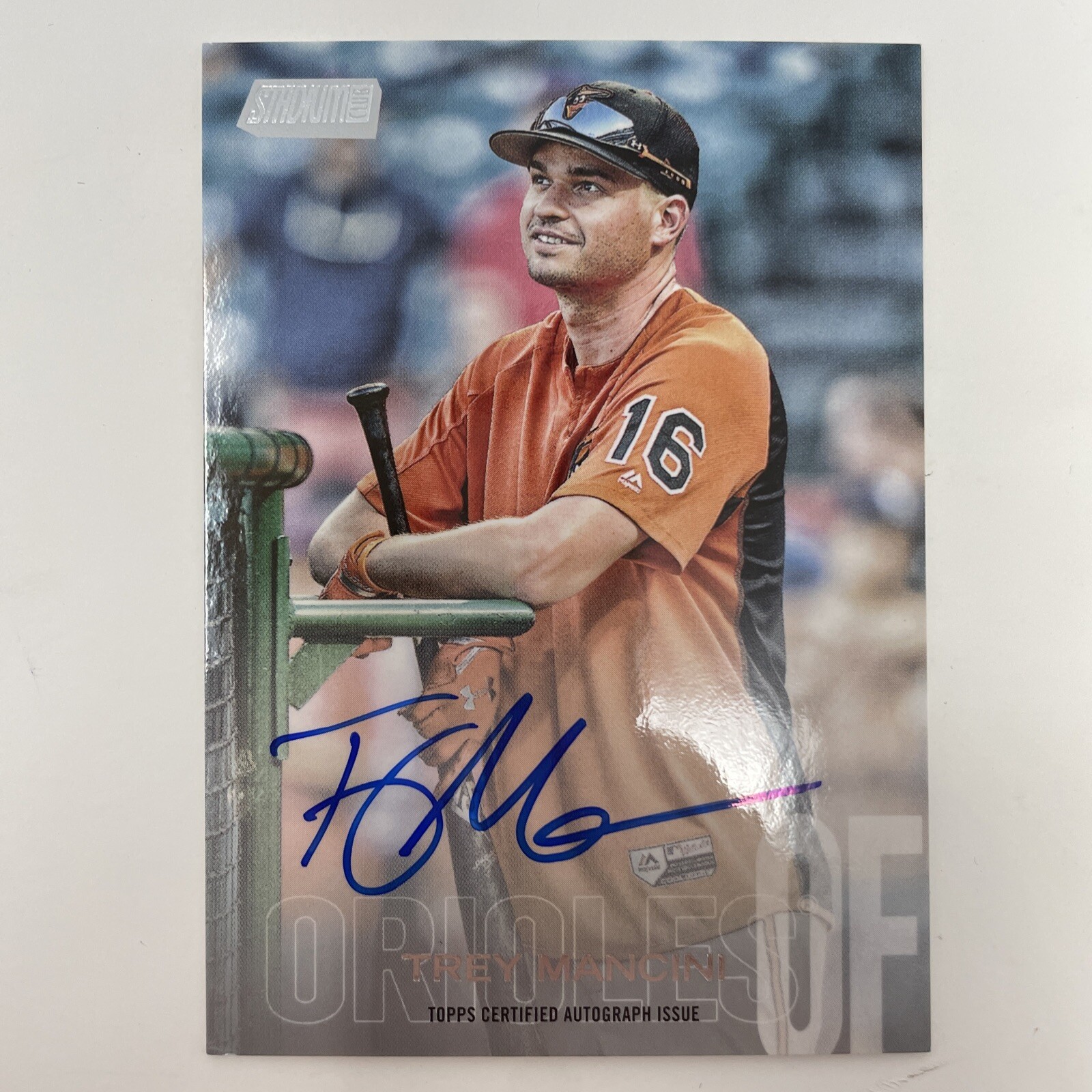 2018 Topps Stadium Club Basball Trey Mancini On Card Autograph ...