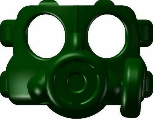 Custom Lego Iron Gray S10 Gas Mask X1 ( Gun Melmet Weapons SWAT Police ...