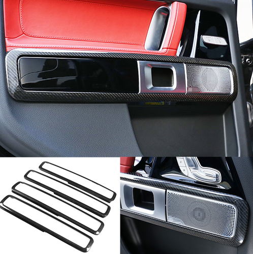 4pc For Benz G-Class 2019+ G63 G500 W465 Carbon Interior Handle Frame ...