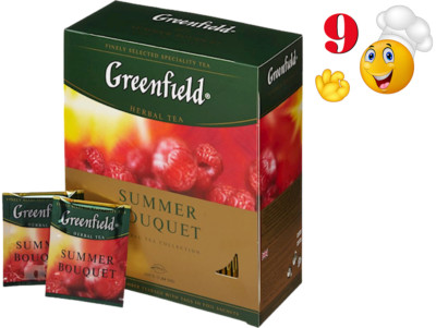 Greenfield Herbal Tea SUMMER BOUQUET 9 PACK Made in Russia NO GMO RF ...