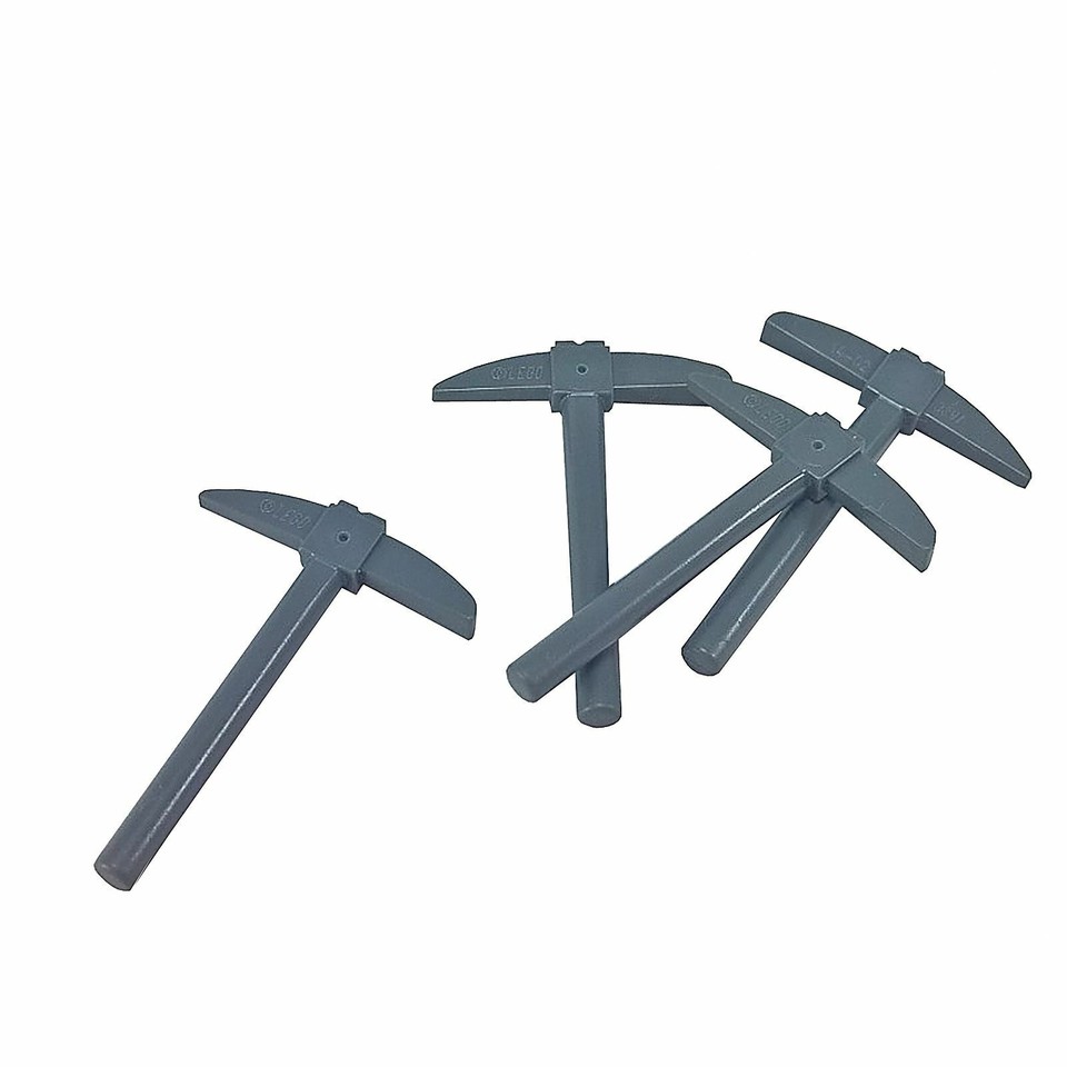 4 NEW LEGO Utensil Pickaxe Dark Bluish Gray | eBay