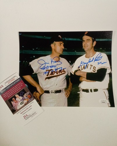 Jim & Gaylord Perry Brothers Autograph Signed 8X10 Photo JSA -1 # | eBay