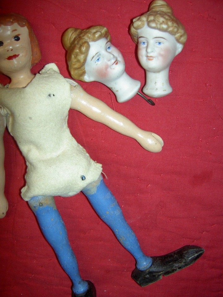 Antique Schoenhut HUMPTY DUMPTY Ringmaster jointed circus figure toy ...