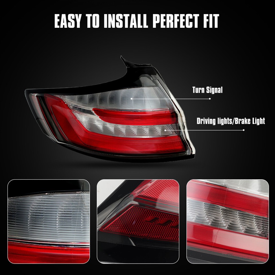Left Outer Tail Light For 2019 2020 2021 2022 2023 Ford Edge Titanium ...