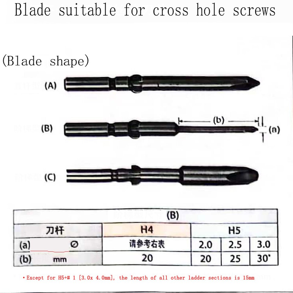 10 Pcs for HIOS DRIVER BITS BP-H4-0-1.5-B-80 Electrical Batch Head ...