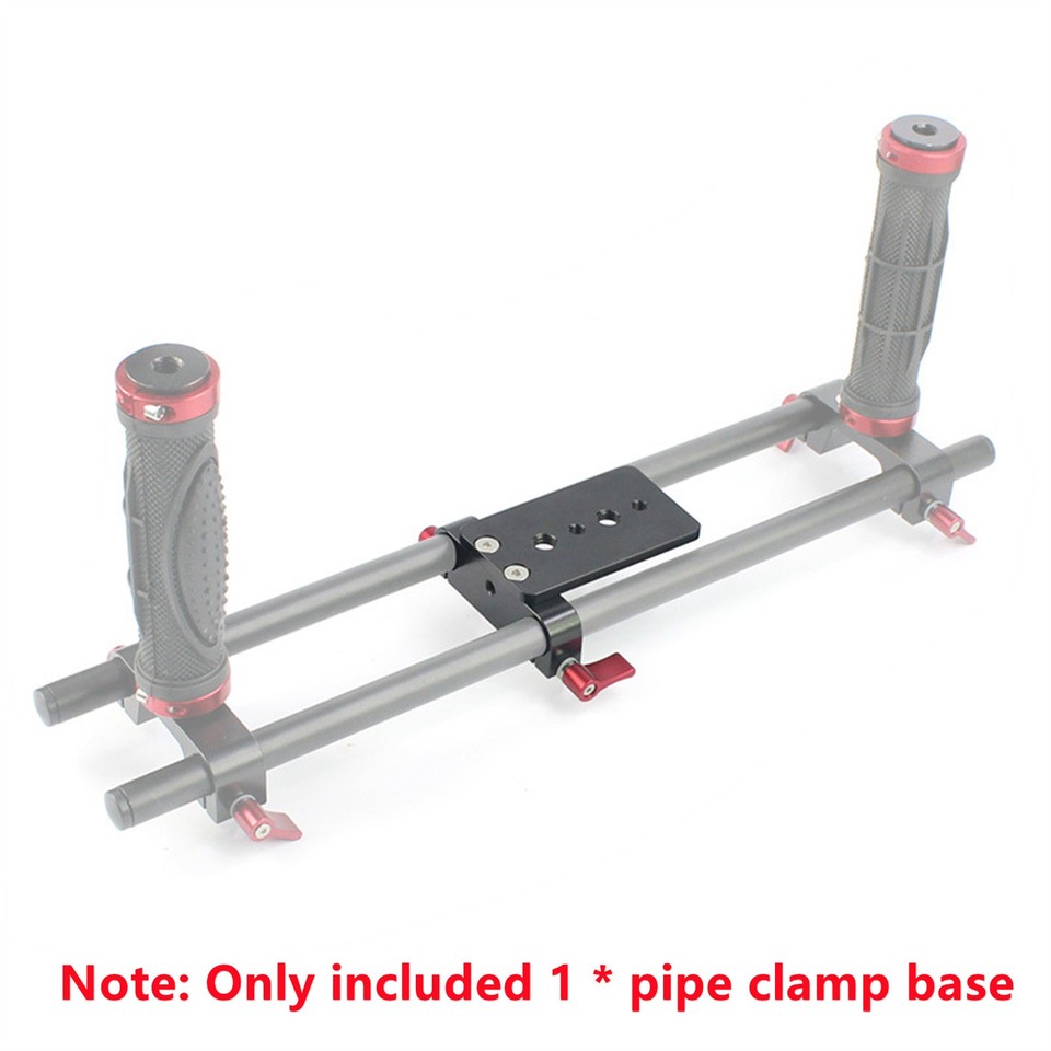 15mm Metal Rail Rod System Pipe Clamp Base Tripod Mounting Plate For ...