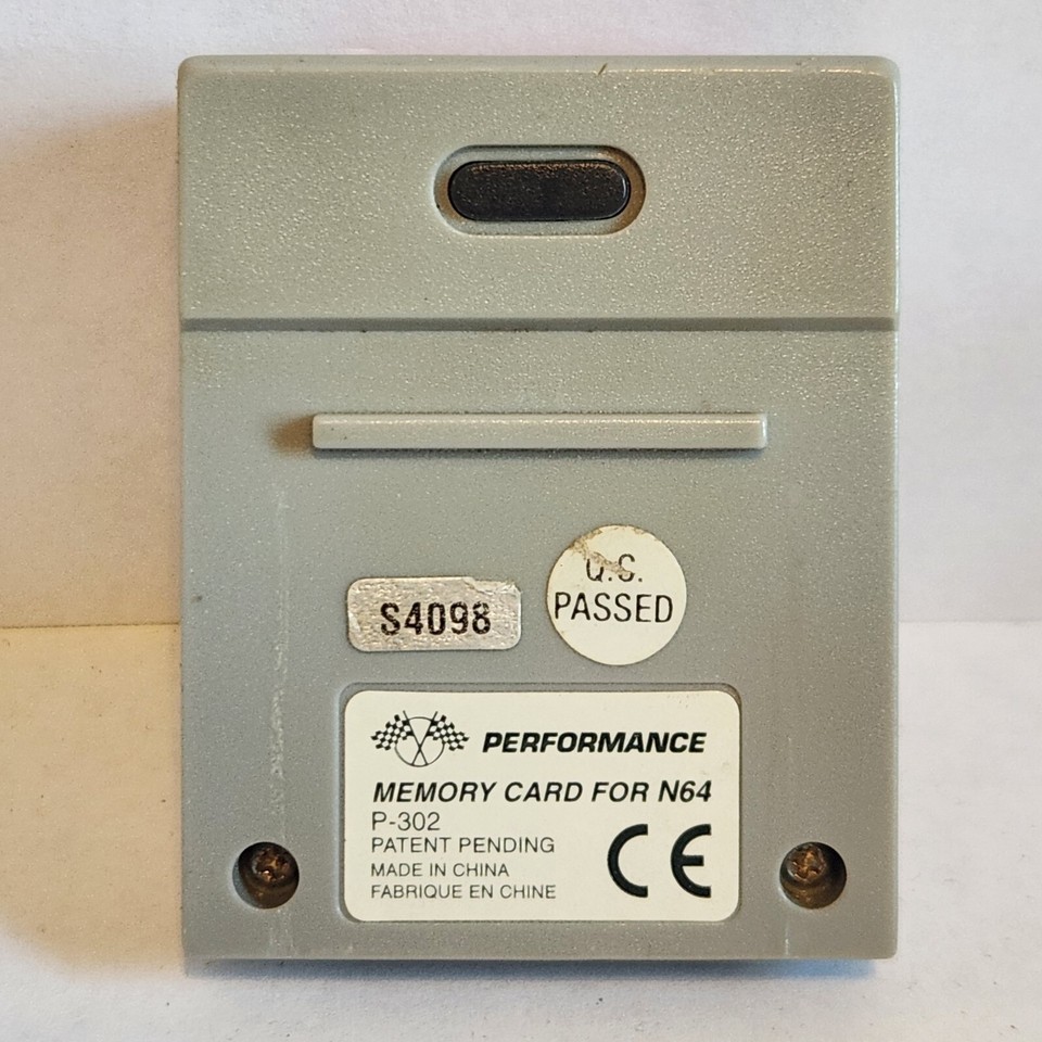 Performance P-302 Memory Card Nintendo 64 | eBay