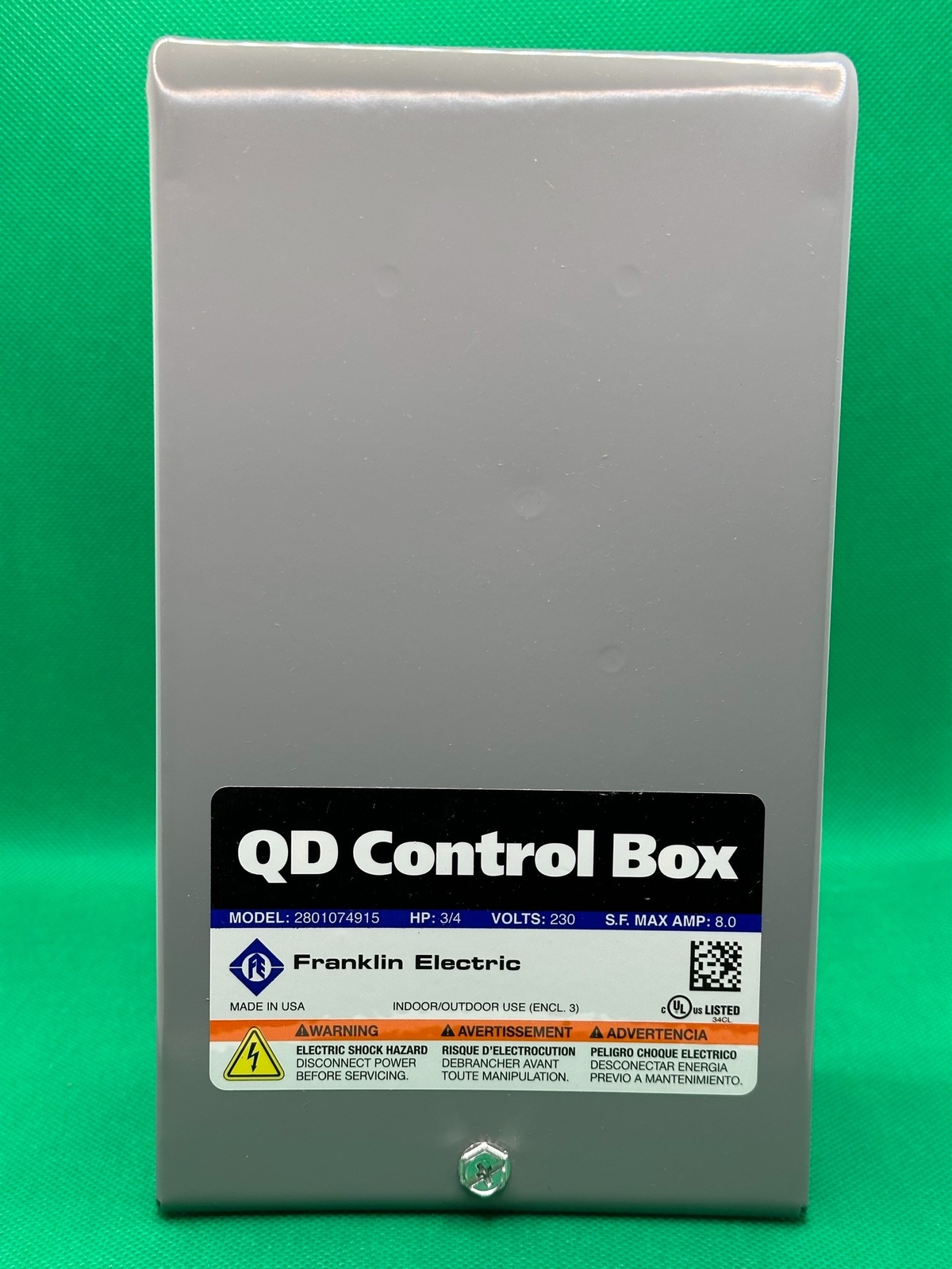 FRANKLIN ELECTRIC 2801074915 QD CONTROL BOX | eBay
