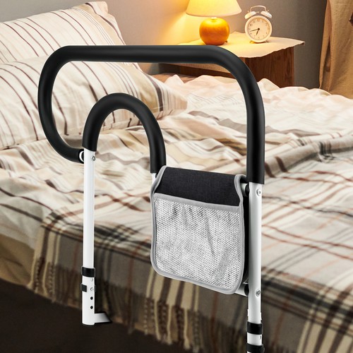 Large Bed Rails for Elderly Adults Safety with Adjustable Heights ...