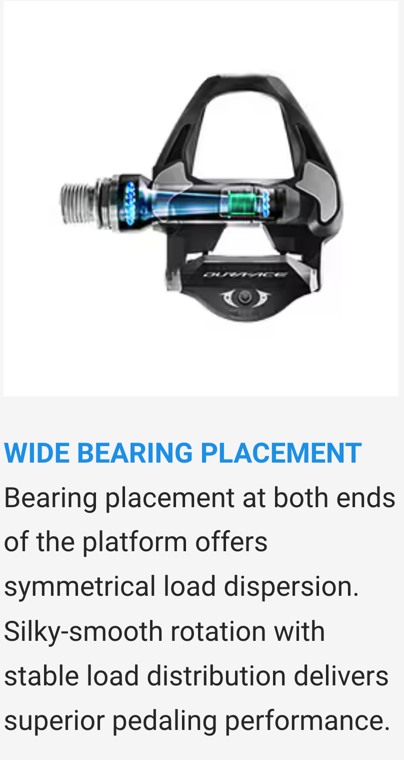 SHIMANO DURA-ACE PD-R9100 SPD-SL Pedal single sided with carbon body ...