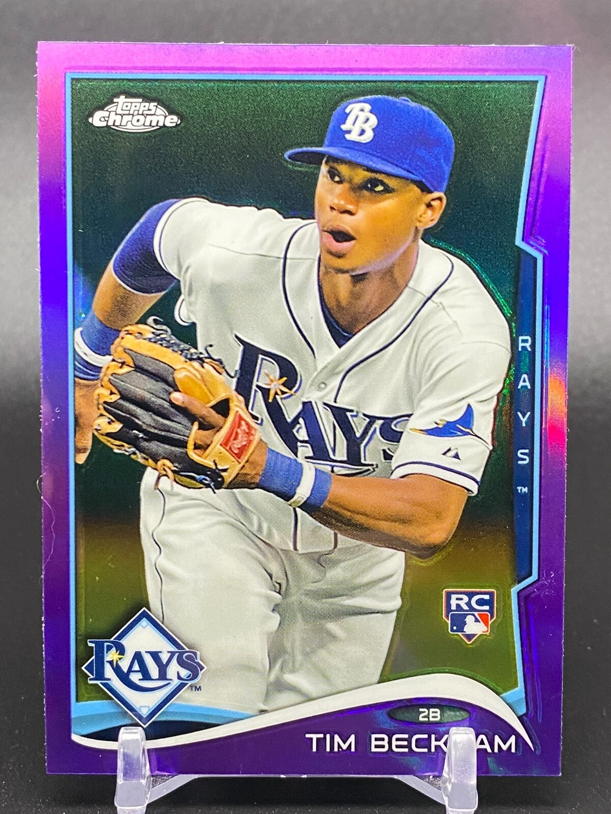 2014 Topps Chrome Purple Refractors #111 Tim Beckham Tampa Bay Rays | eBay