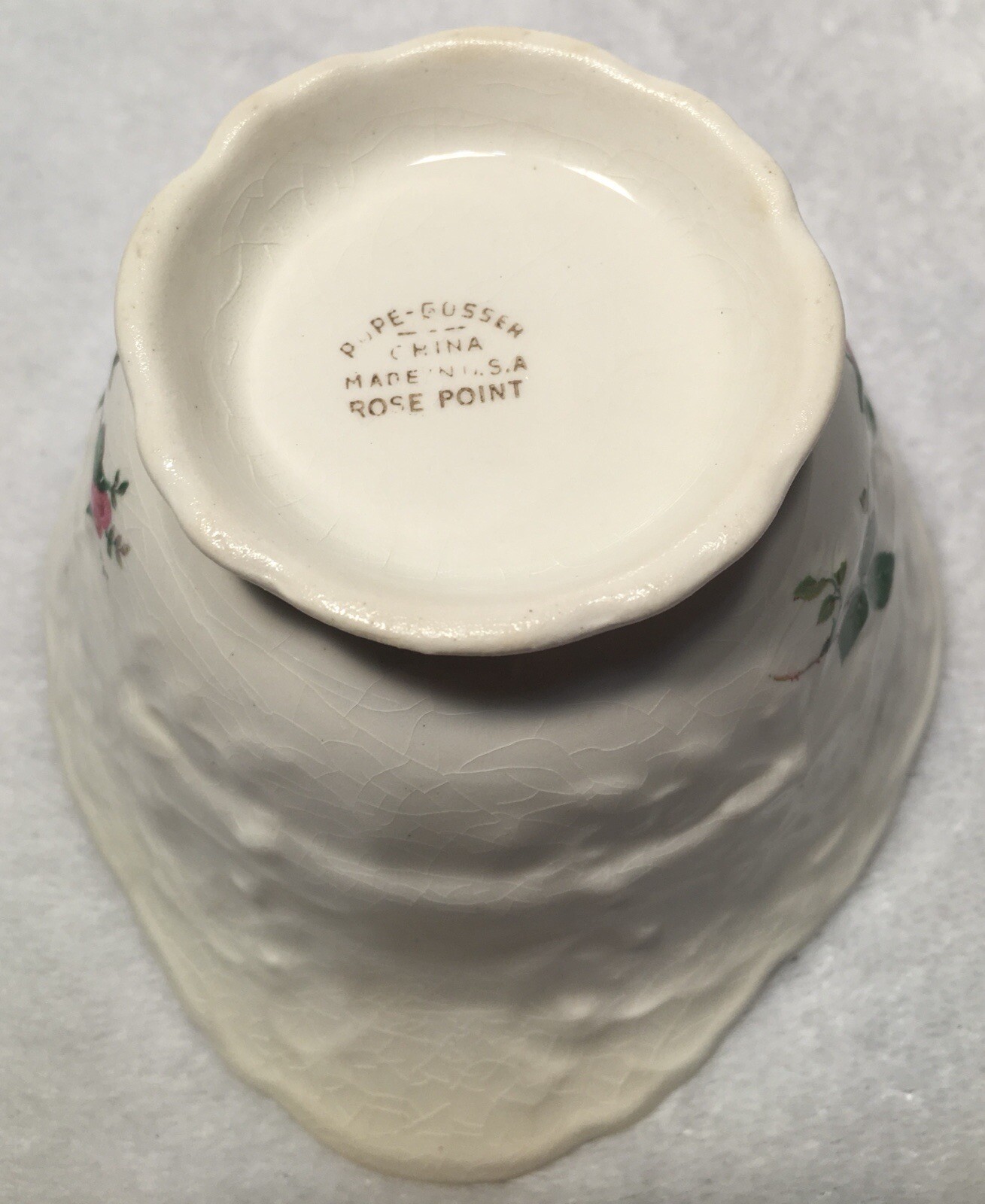 Vintage Pope-Gosser Rose Point China Sugar Bowl & Lid Pink Roses ...