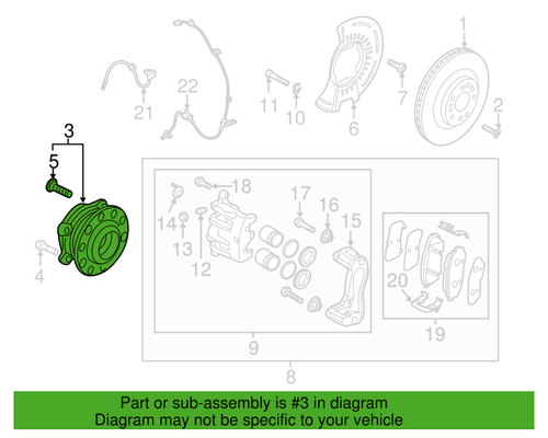 ⭐Genuine⭐ Front Wheel Hub 51750C5000 for Hyundai Santa Fe Kia Sorento ...