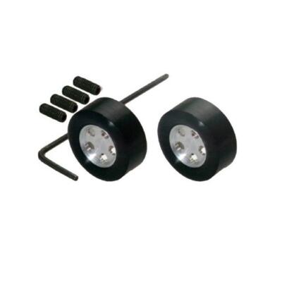 Scalextric Sport Aluminium Wheels & Silicone Tyres Rally axle Ø 3mm ...