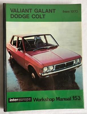 Valiant Galant Dodge Colt Intereurope Workshop Repair Manual 1970 Ex ...