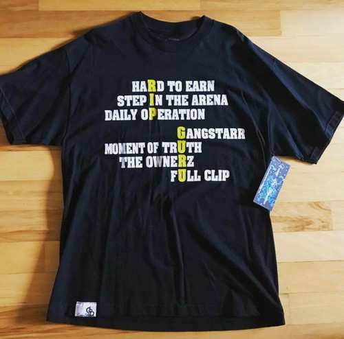 Gang Starr RIP Guru Rare Vintage T-Shirt XL Sealed Hip-Hop DJ Premier ...
