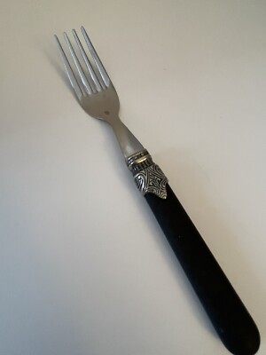 Italy Inox Stainless Black Textured 1 DINNER FORK 7 7/8” EUC | eBay