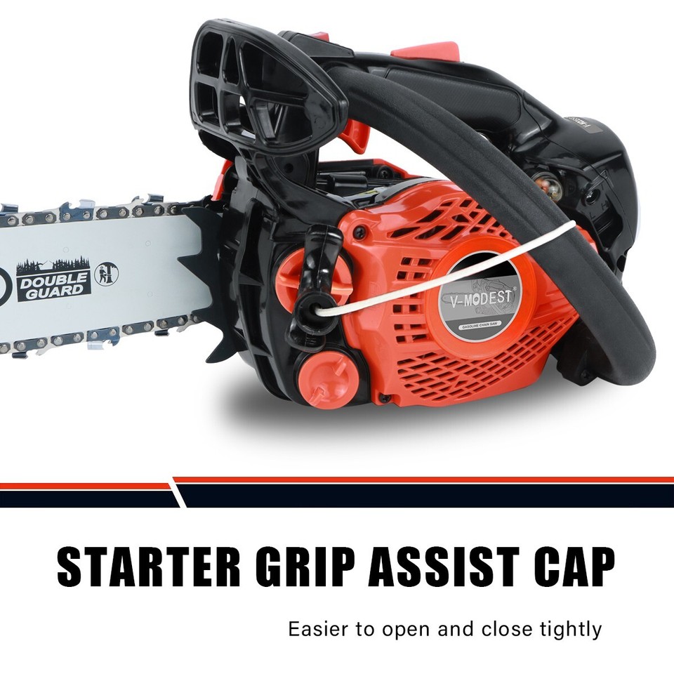 V-MODEST 2511 12 In. Compact Top Handle Gas Chainsaw 25CC 2-Stroke ...