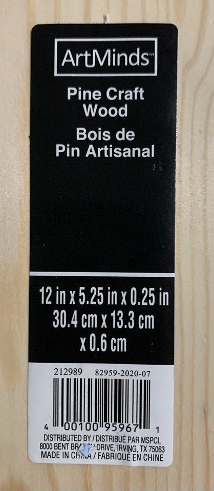 ART MINDS UNFINISHED WOOD BOARD/SIGN FOR CRAFT PROJECTS. | eBay