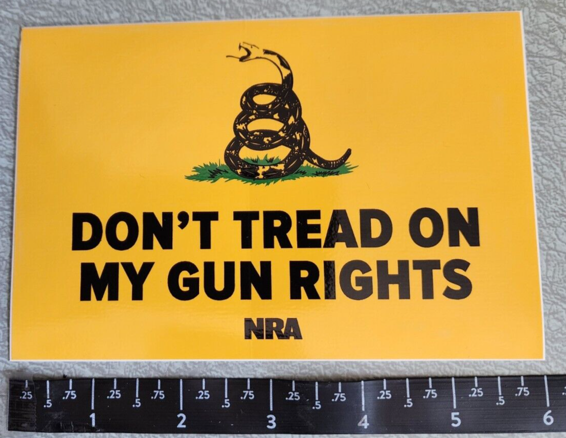 NRA Don't Tread On My Gun Rights NRA-ILA Bumper Sticker Vinyl Decal ...