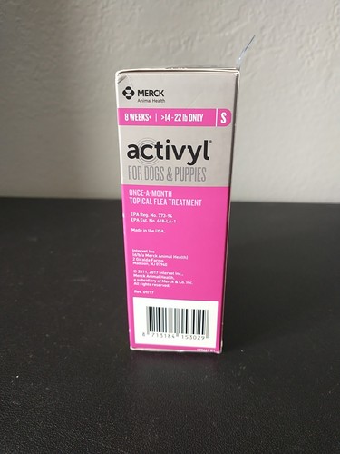 Activyl Dogs Puppies 14-22 lb Small 3 Month Dose EPA Approved Flea ...